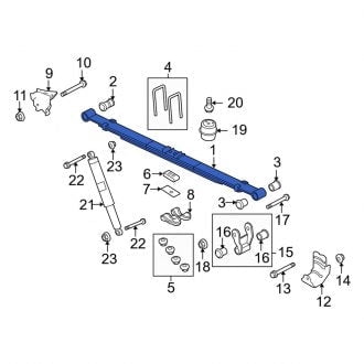 New OEM Rear Leaf Spring Assembly Fits, 2009-2014 Ford F-150 - Part ...