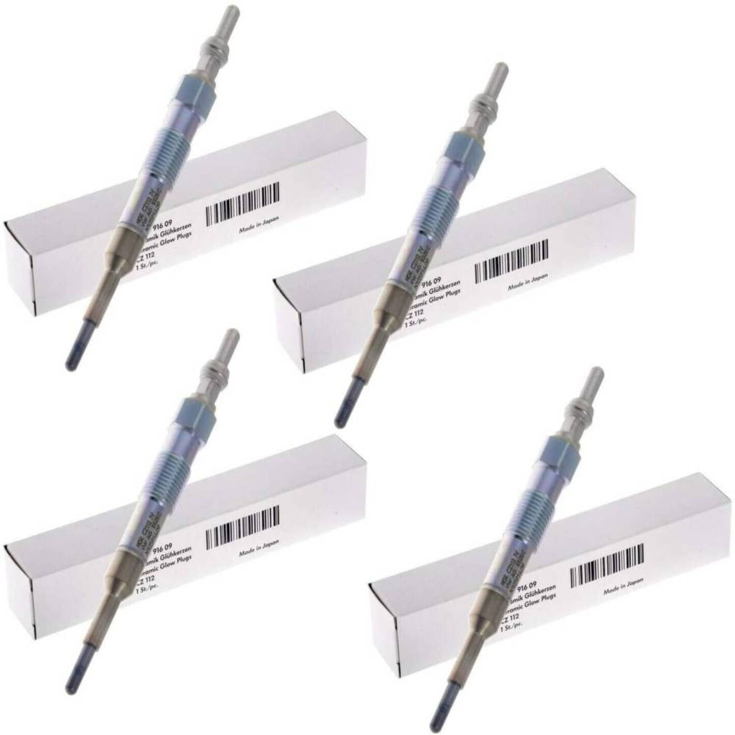 New OEM Set of 4 Glow Plugs Compatible With Volkswagen Golf Beetle ...