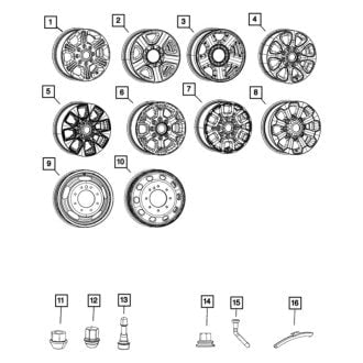 New OEM Wheel Fits, 2019-2023 Dodge Ram - Part # 4755284AB - Walmart.com