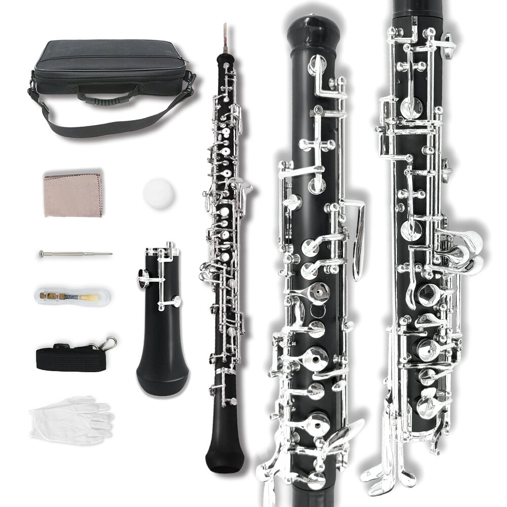 New Oboe Professional Sweet Sound C key Ebonite Body 3rd Octave left F Resonance - Walmart.com