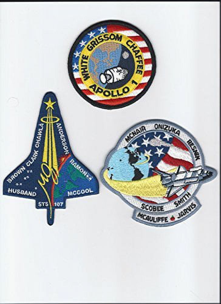 New Official Nasa Space Program Fallen Heroes Patch Set Apollo Shuttle ...