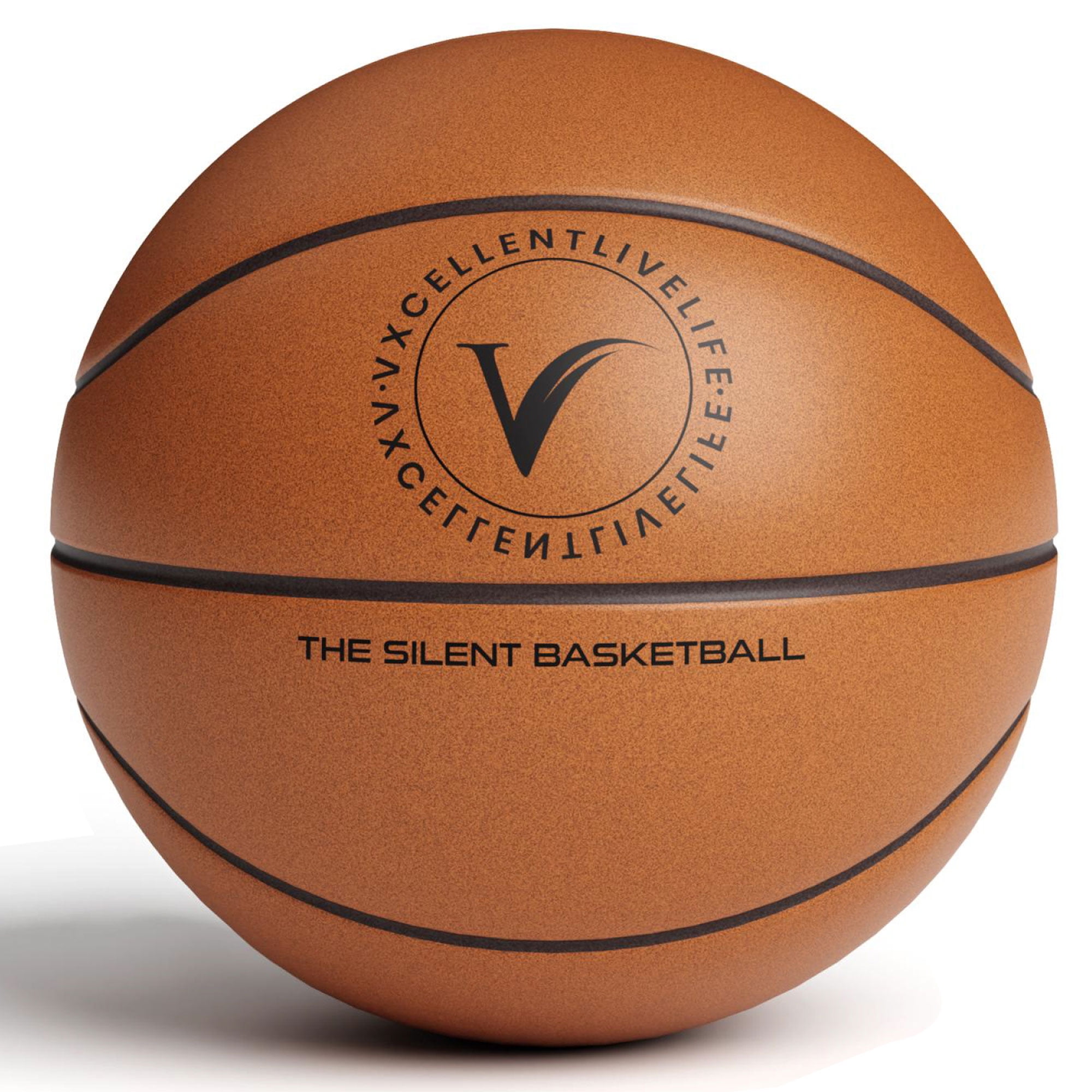 New Official Silent Basketball Size 7 (29.5"), Airless Foam Basketball ...