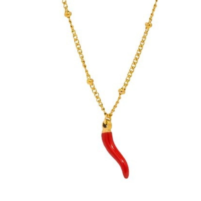 New Oil Dripping Simulation Small Red Chilli Pendant Stainless Steel ...