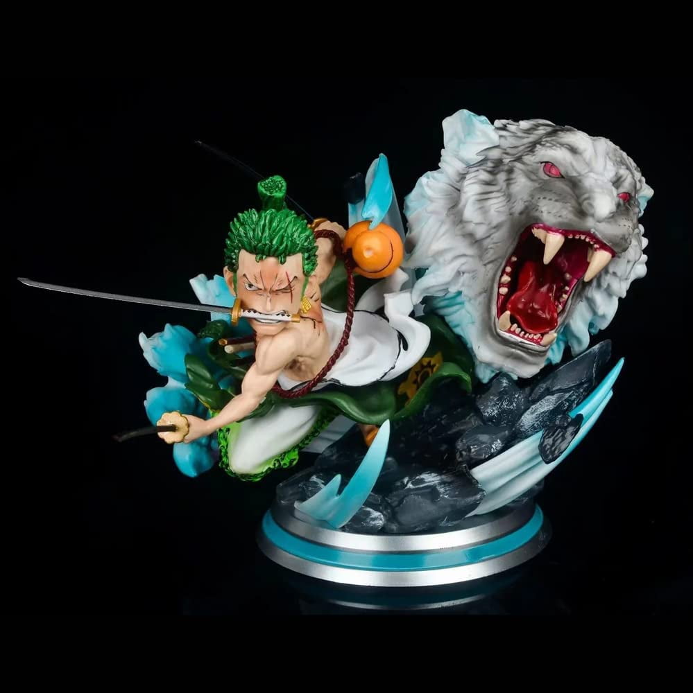 New One Piece Roronoa Zoro 20cm/7.8inch White Tiger Character Anime ...