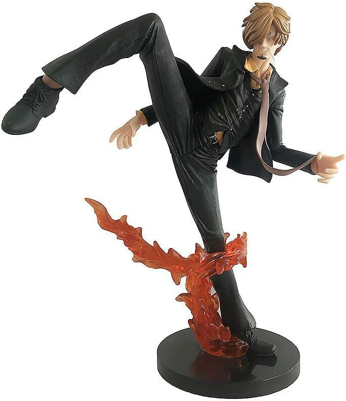 New One Piece, Sanji Statue Kick Pose Sanji PVC Statues 25cm/9.8inch ...