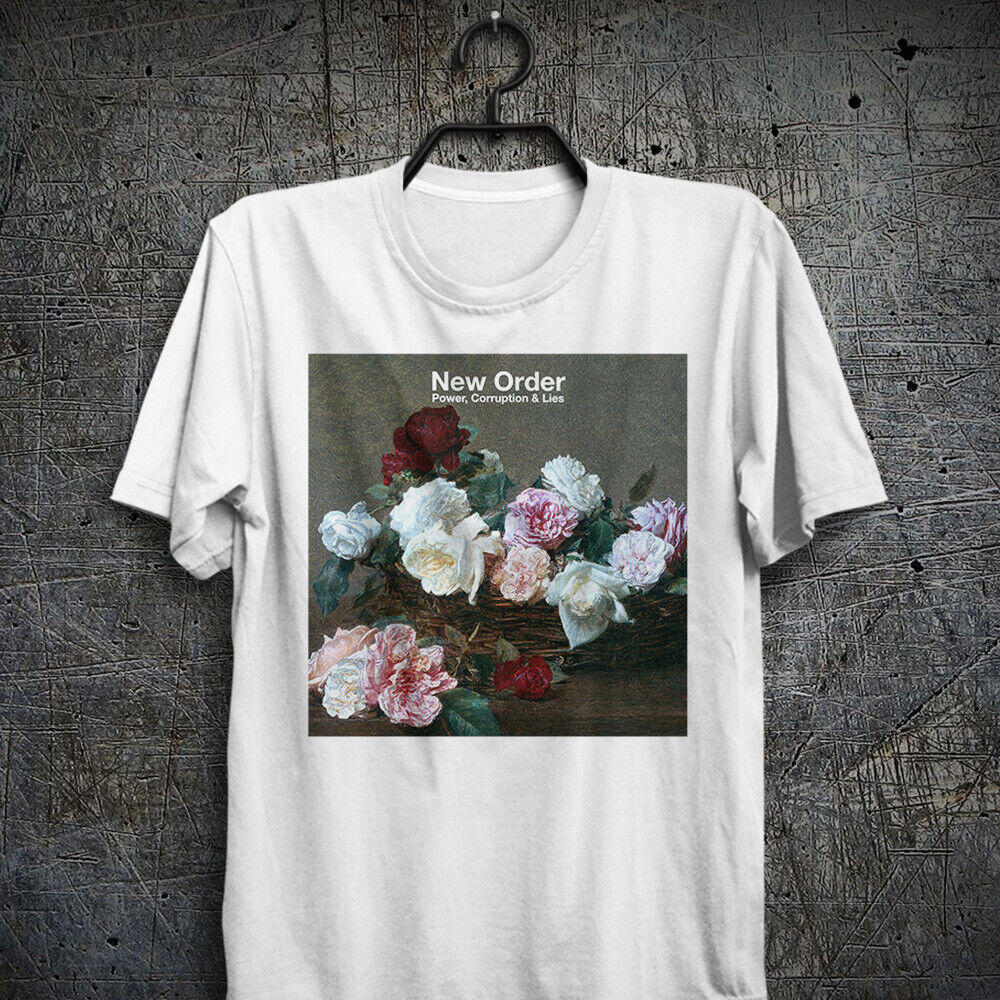 New Order Band T-Shirt Bernard Sumner Stephen Morris Power, Corruption ...