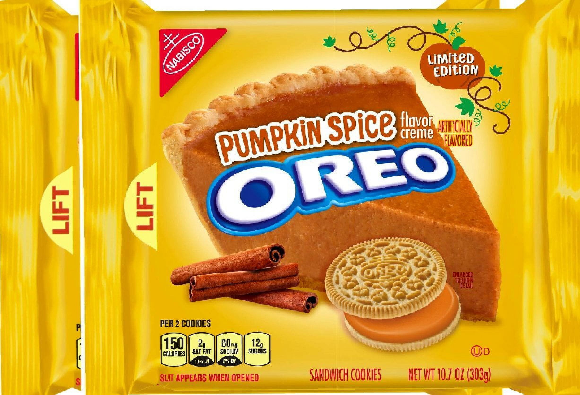 New Oreo Pumpkin Spice Crème Sandwich Cookies - 10.7oz (2) - Walmart.com