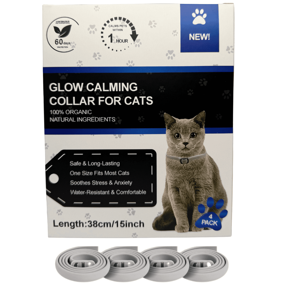New Organic Glow Cat Calming Collars 4 Pack - Walmart.com