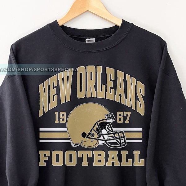 New Orleans Football Vintage Swea ,New Orleans Football Swea,Retro ...