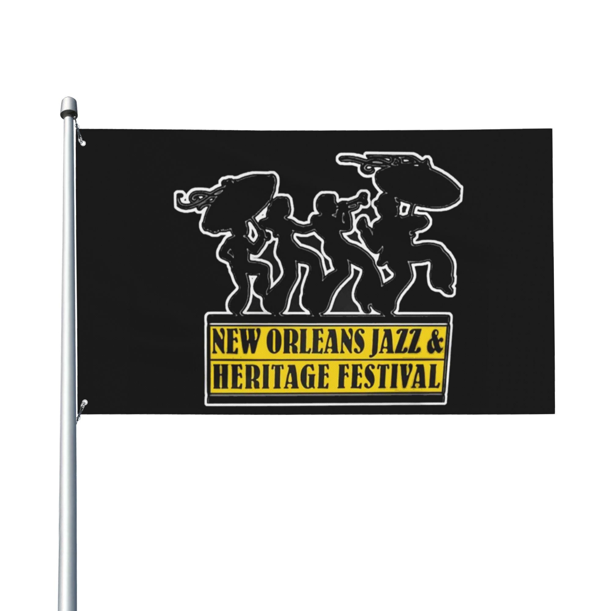 New Orleans Jazz & Heritage Festival Flags Garden Home Flag House Flags ...