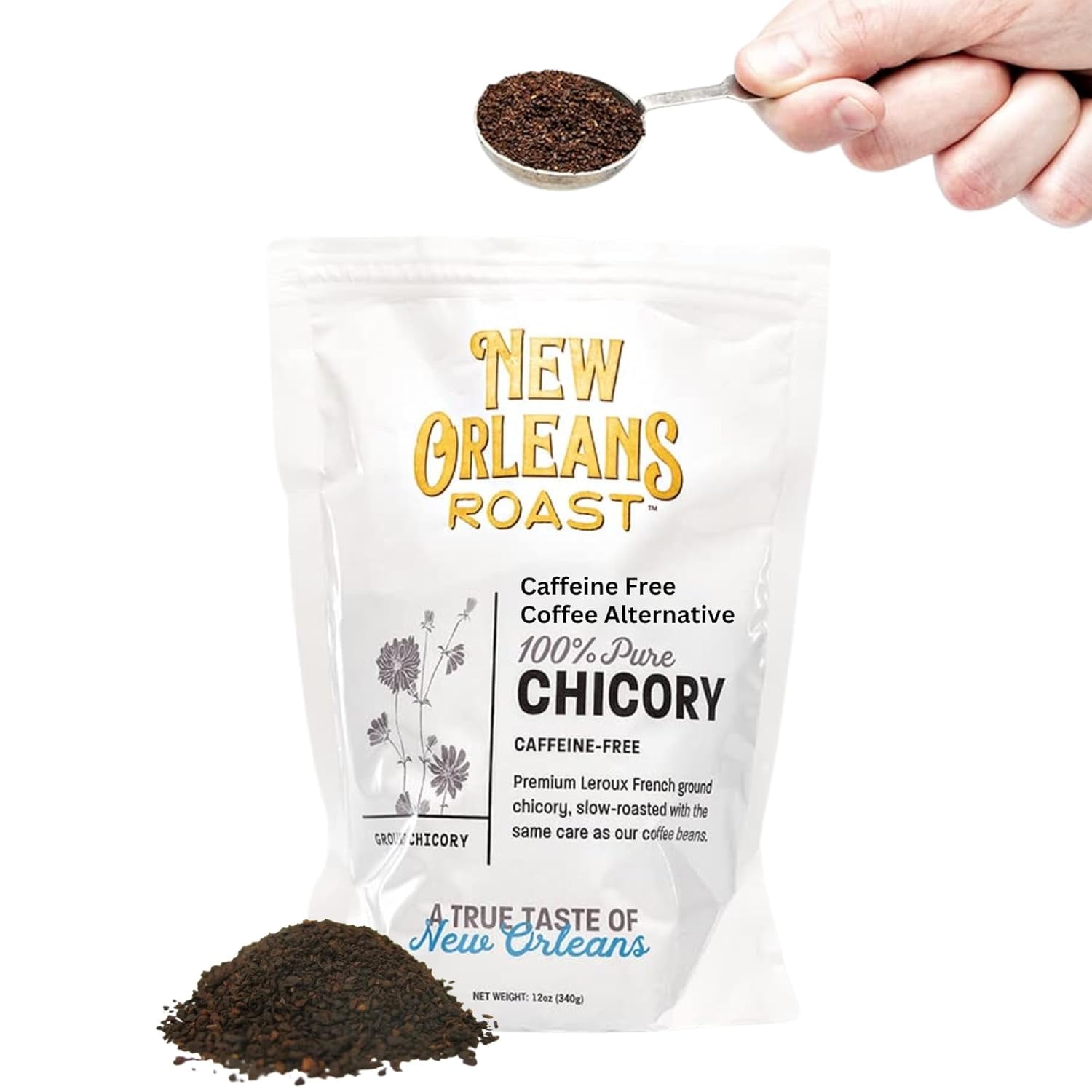New Orleans Roast Chicory Coffee, 12oz Bag, 100% Pure Chicory - Walmart.com