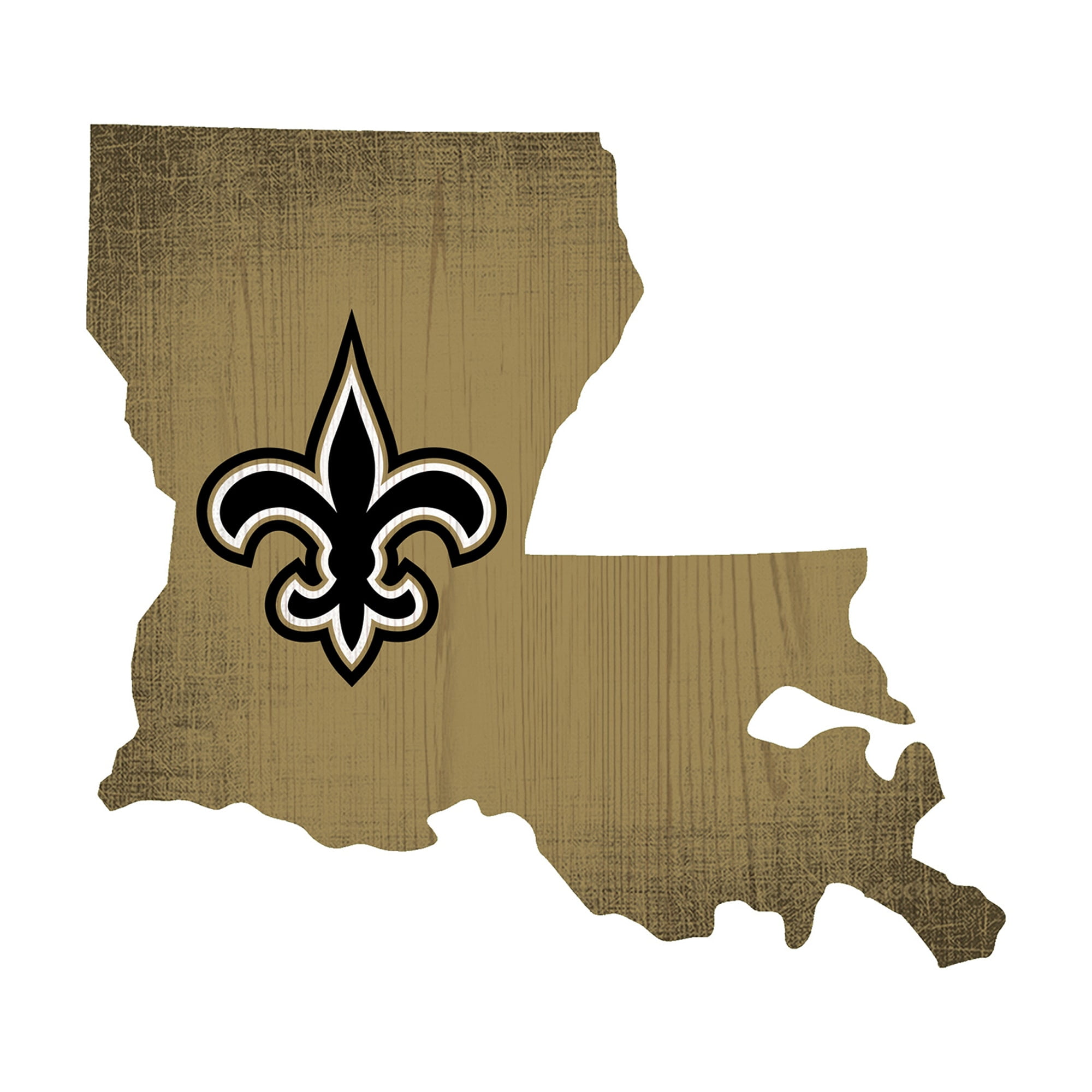 New Orleans Saints 12" Logo State Sign - Walmart.com