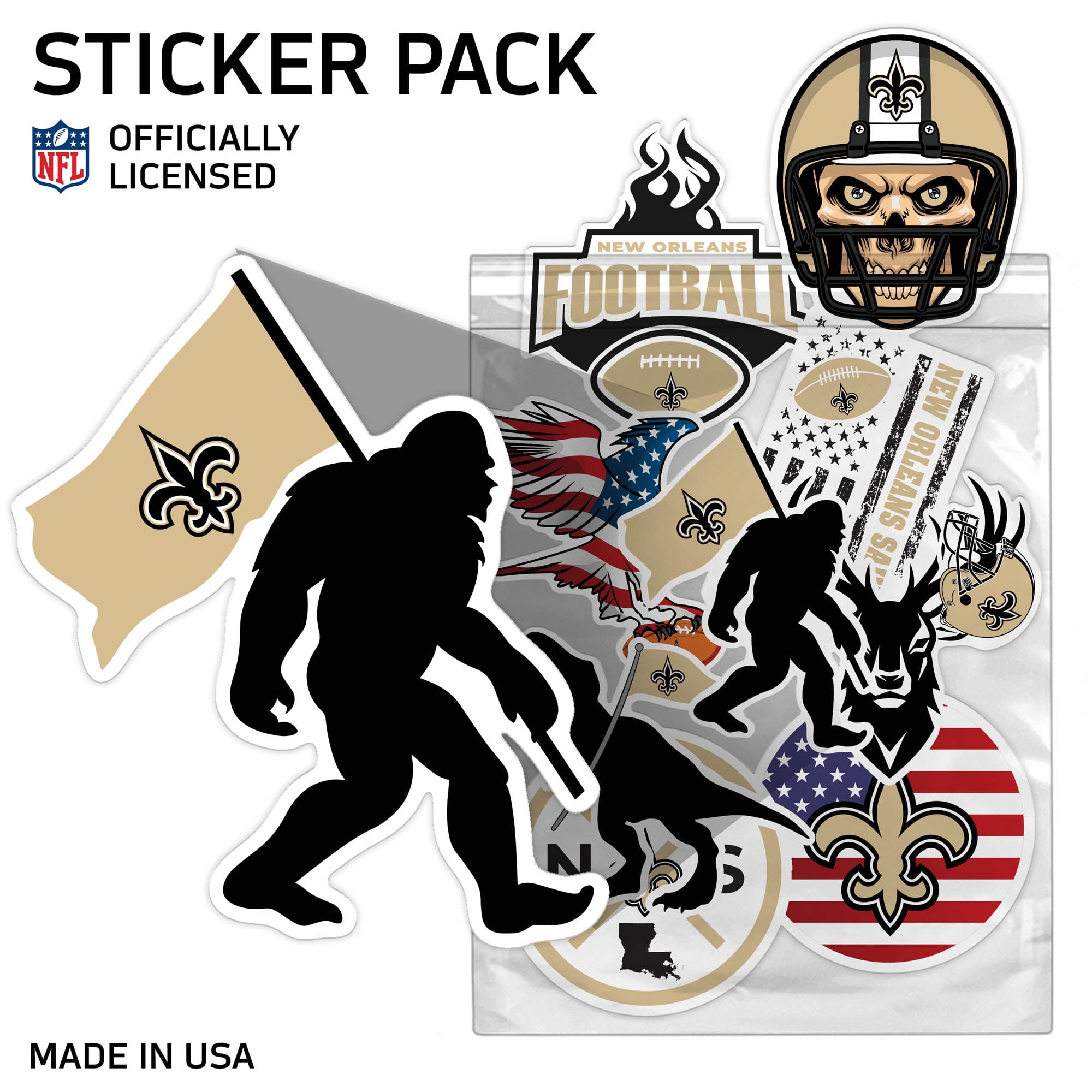 New Orleans Saints Assorted Sticker Pack - Walmart.com