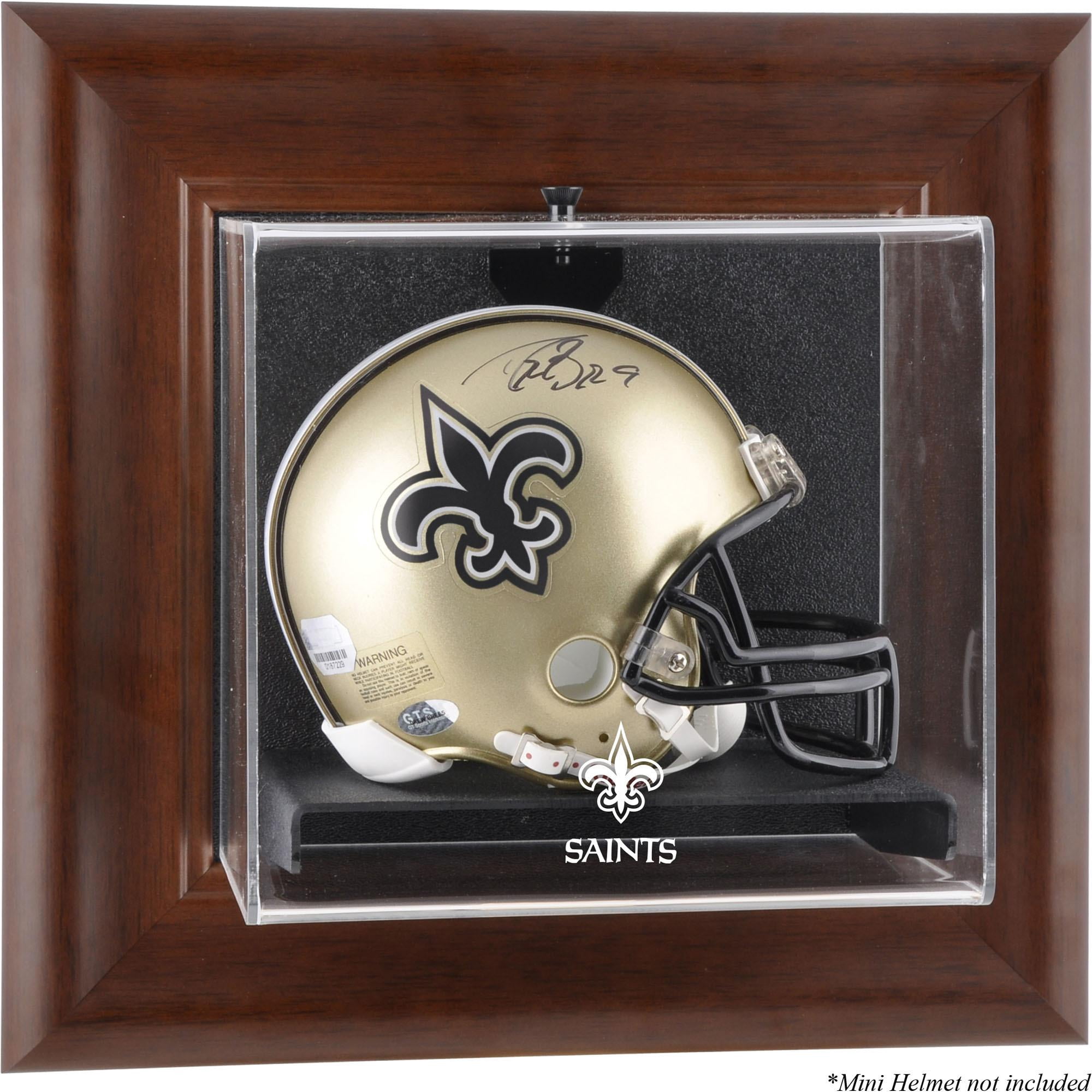 New Orleans Saints Brown Mini Helmet Display Case - Walmart.com