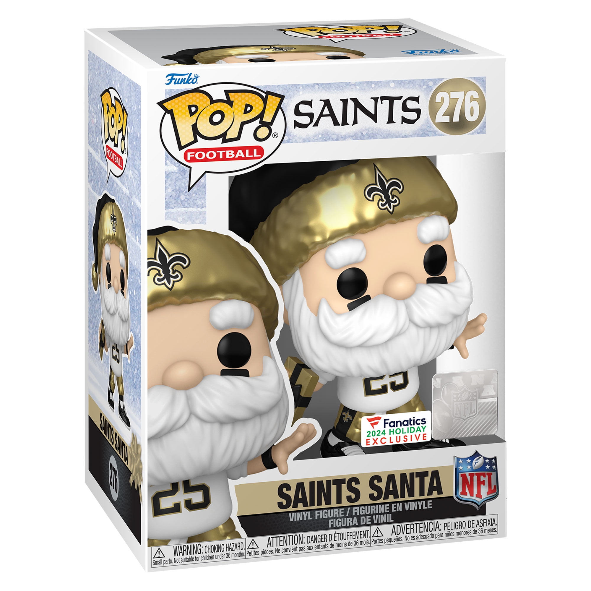 New Orleans Saints Santa Funko Pop! 2024 Fanatics Exclusive Vinyl ...