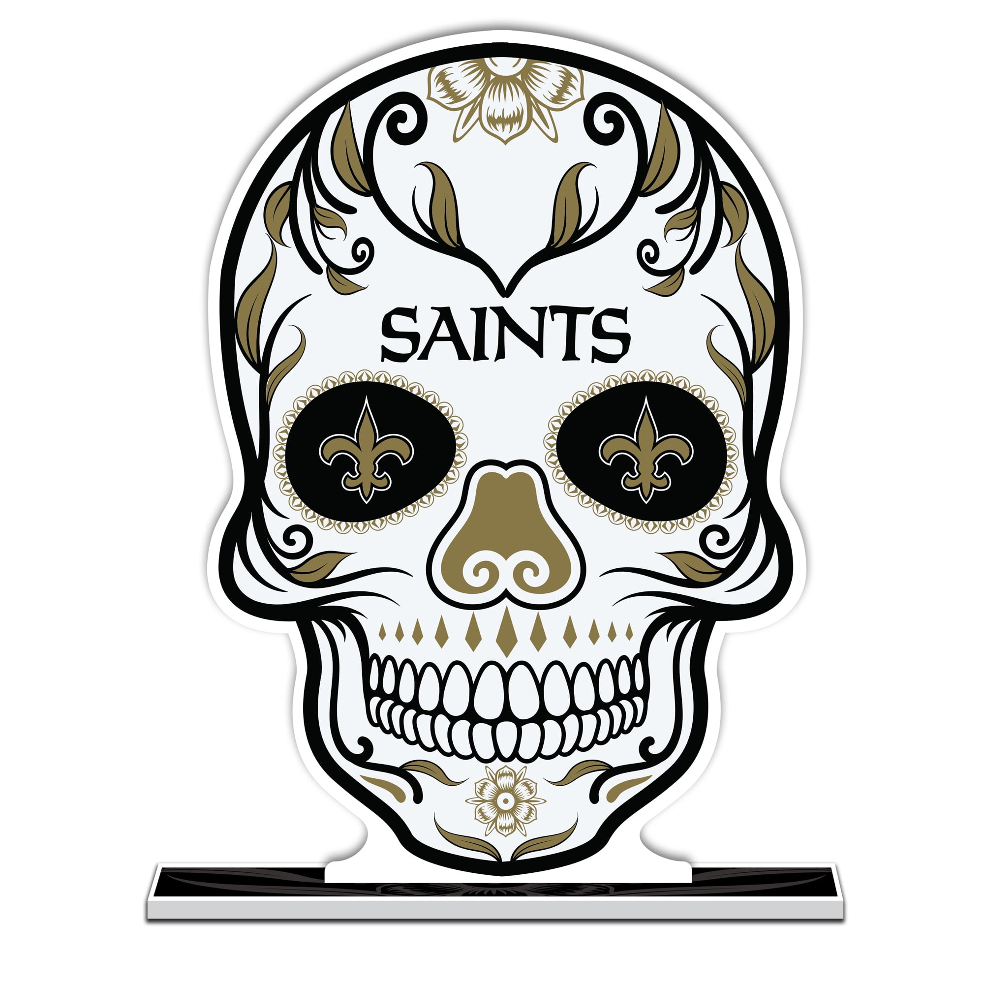 New Orleans Saints 10" Sugar Skull Standee - Walmart.com