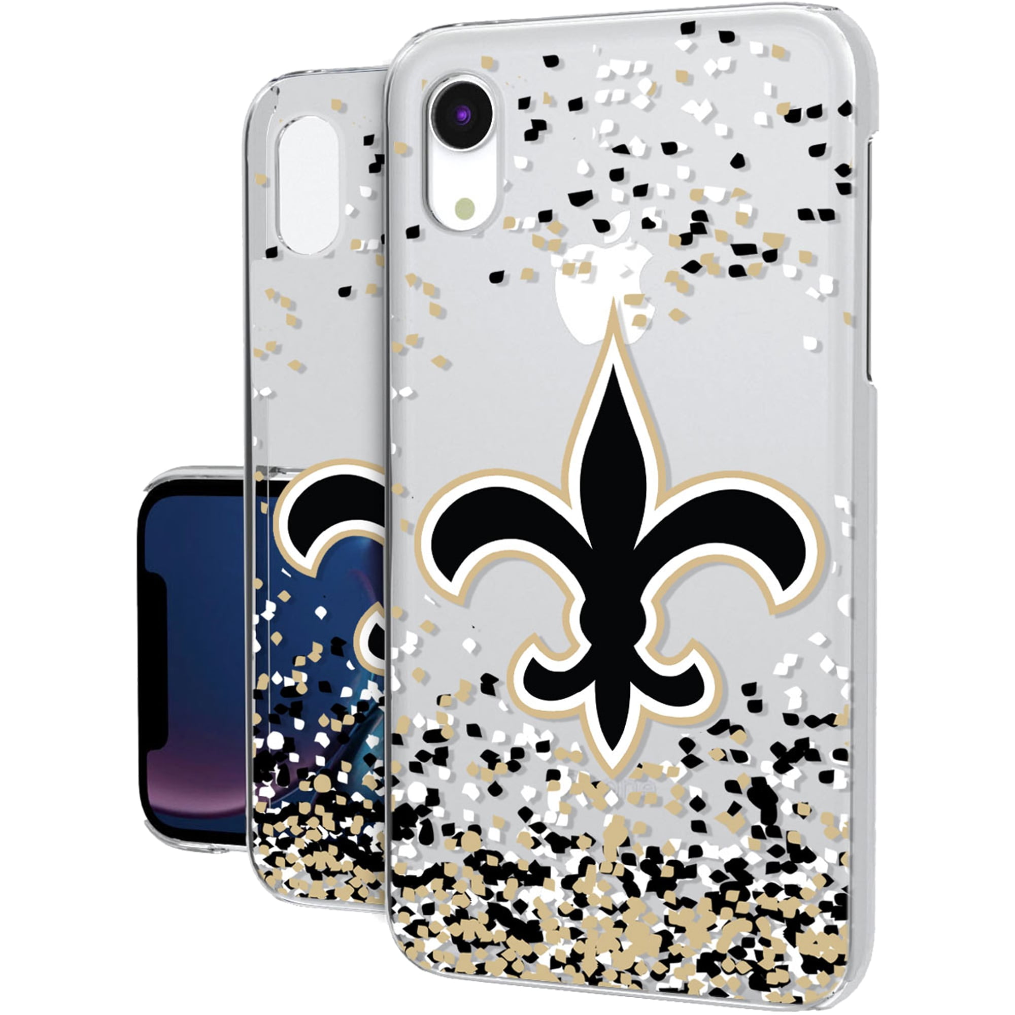 New Orleans Saints iPhone Clear Case with Confetti Design - Walmart.com