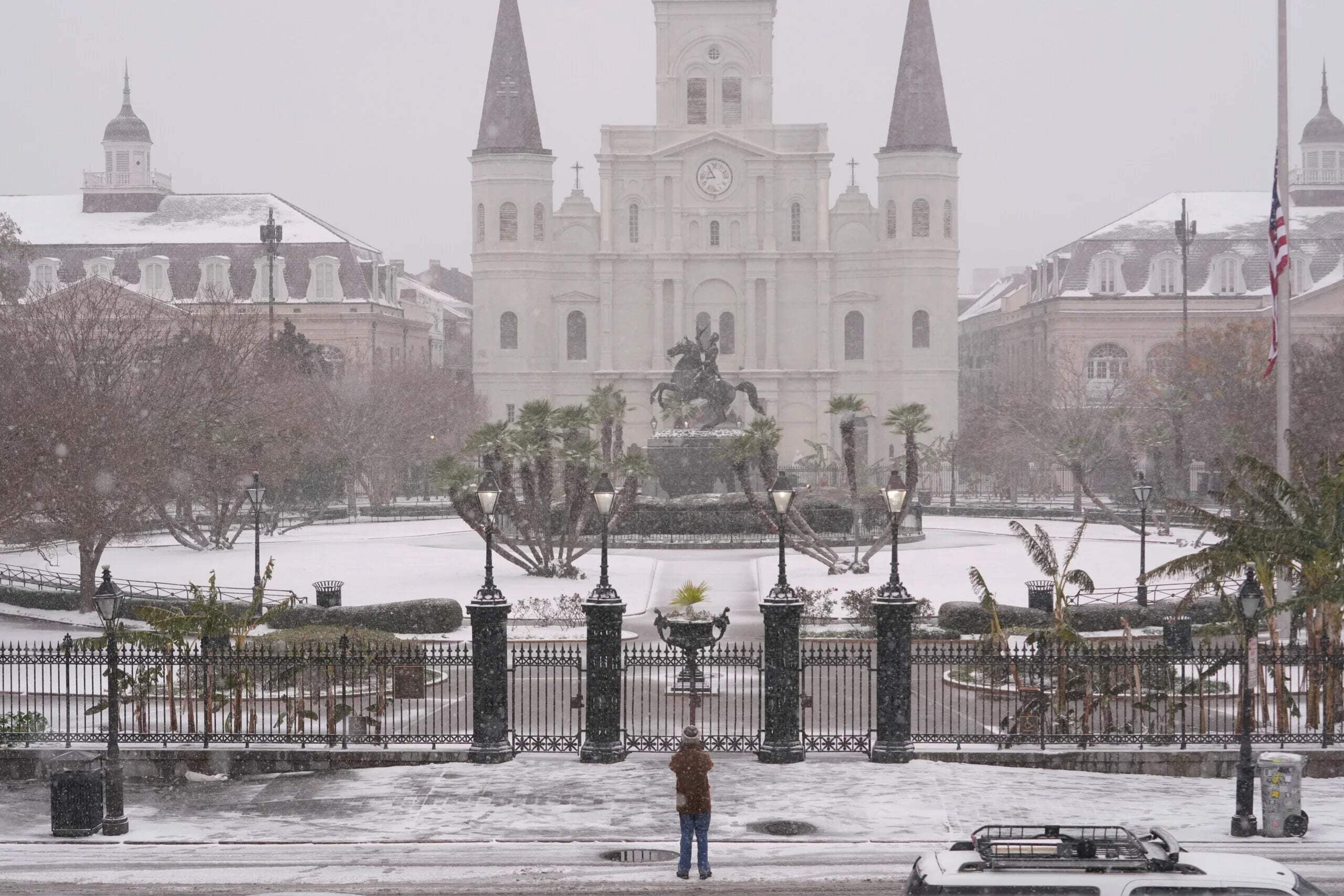 New Orleans Snow St. Louis Cathedral POSTER PICTURE PHOTO PRINT BANNER ...