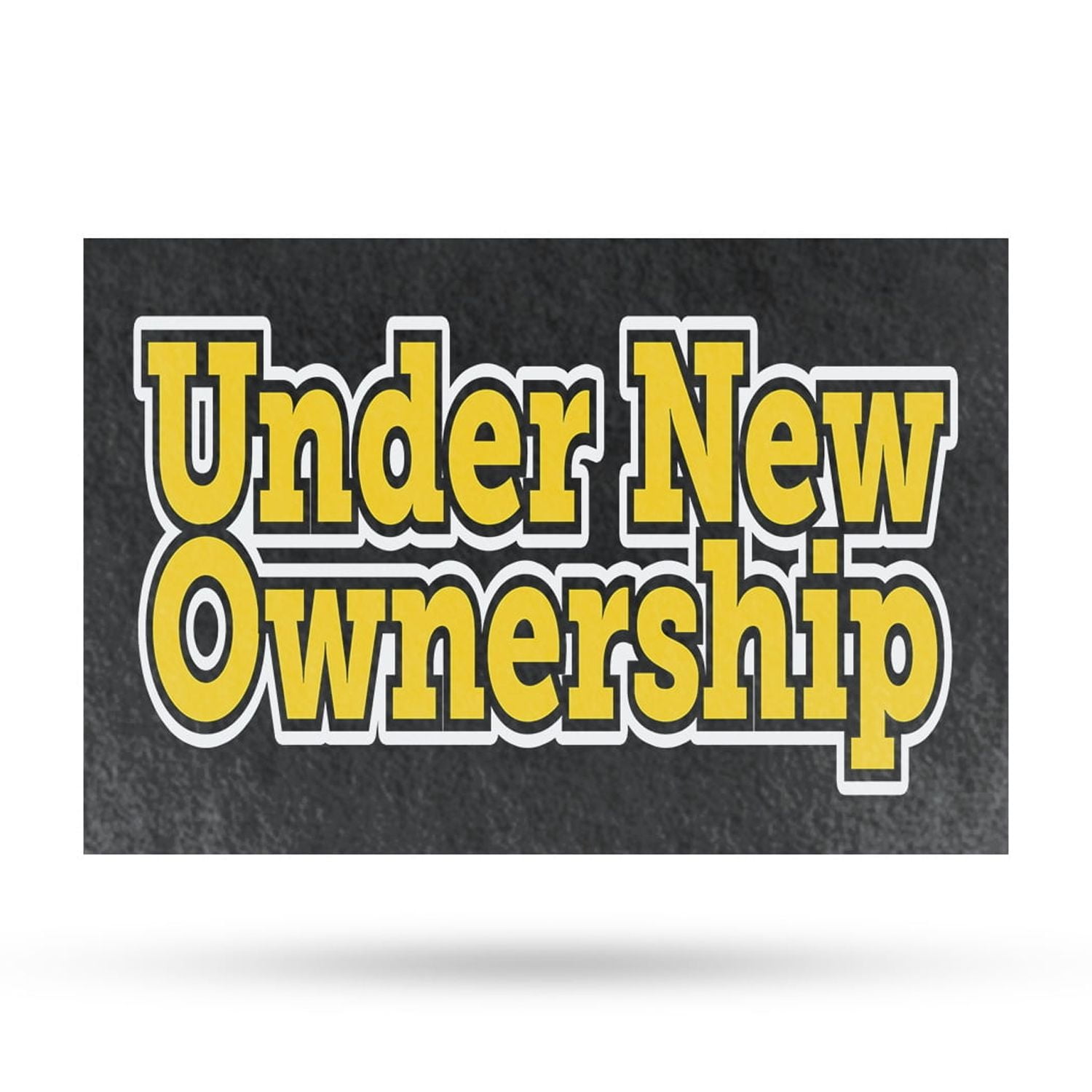 Under New Ownership Vinyl Decal 18 Inch x 24 Inch Weatherproof Heavy ...