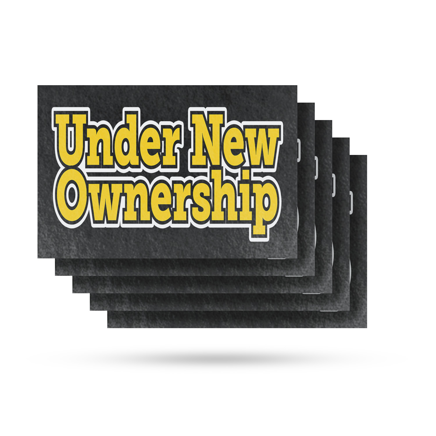 Under New Ownership Vinyl Decal 5 Pack of 18 Inch x 24 Inch ...