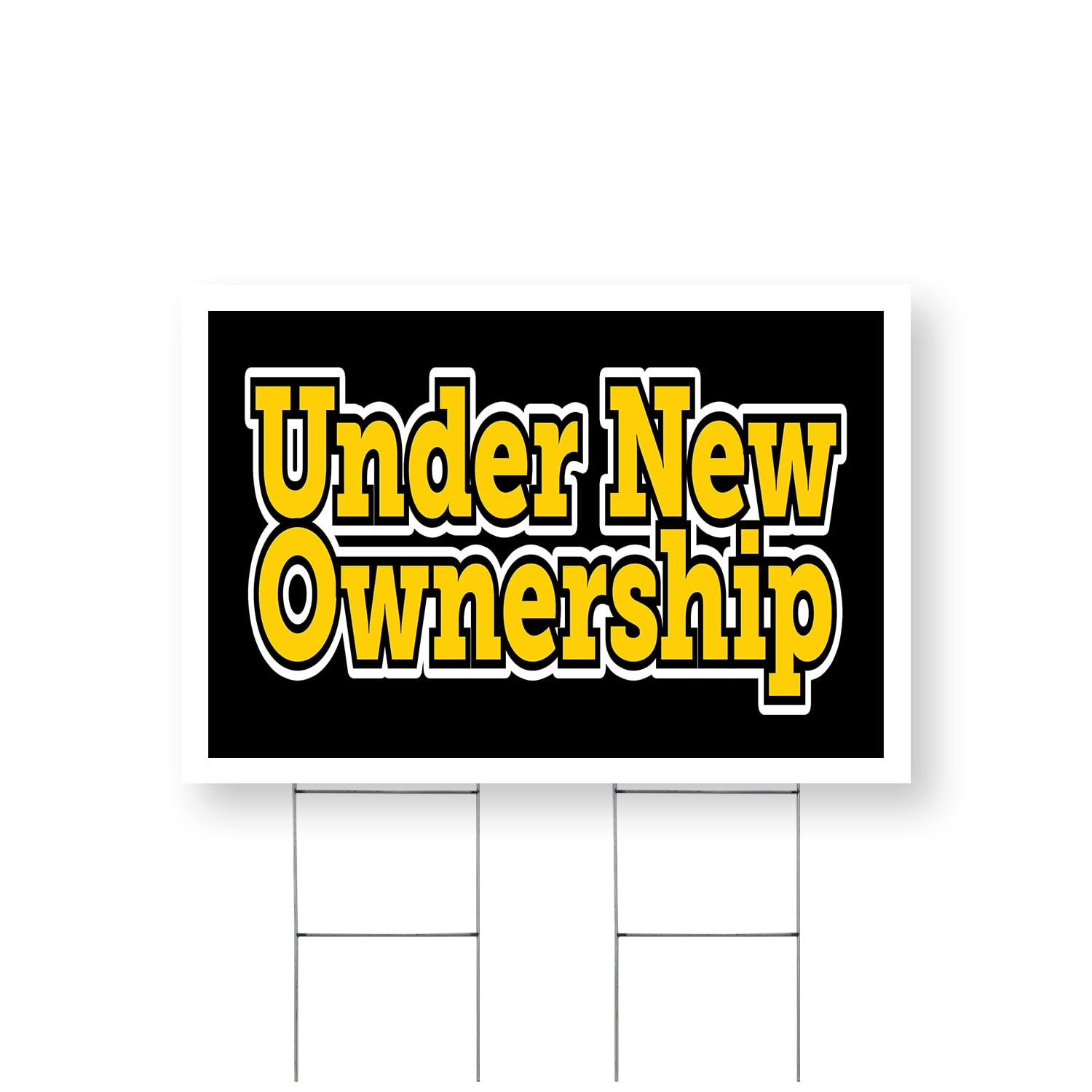 Under New Ownership Yard Sign 24 Inch x 36 Inch Double Sided ...