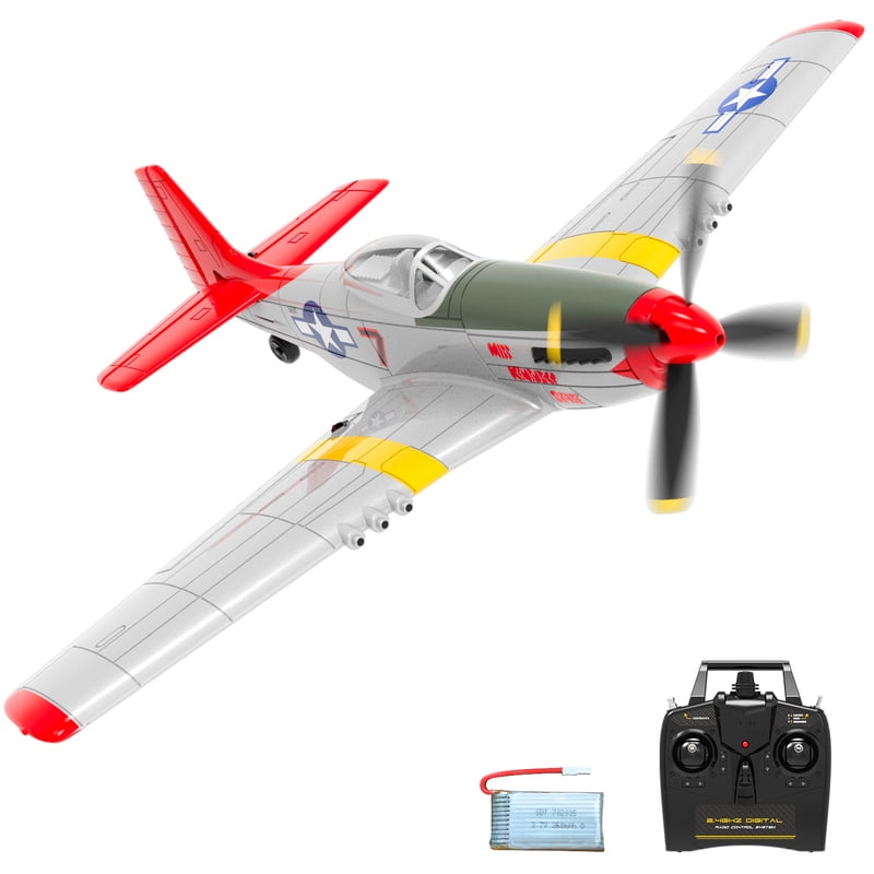 New P51D RC Airplane One-key Aerobatic 2-Ch/4-Ch RC Plane RTF Mustang Aircraft W/Xpilot ...