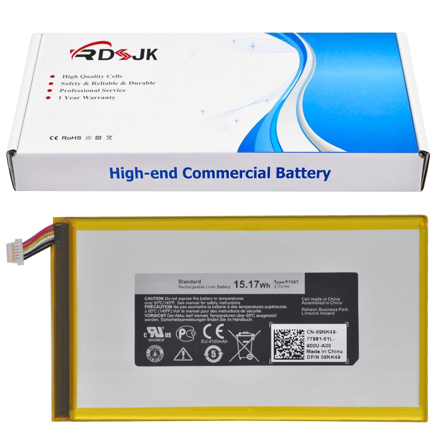 New P706T Tablet Battery for DELL Venue 7 3730 Venue 8 3830 T01C ...