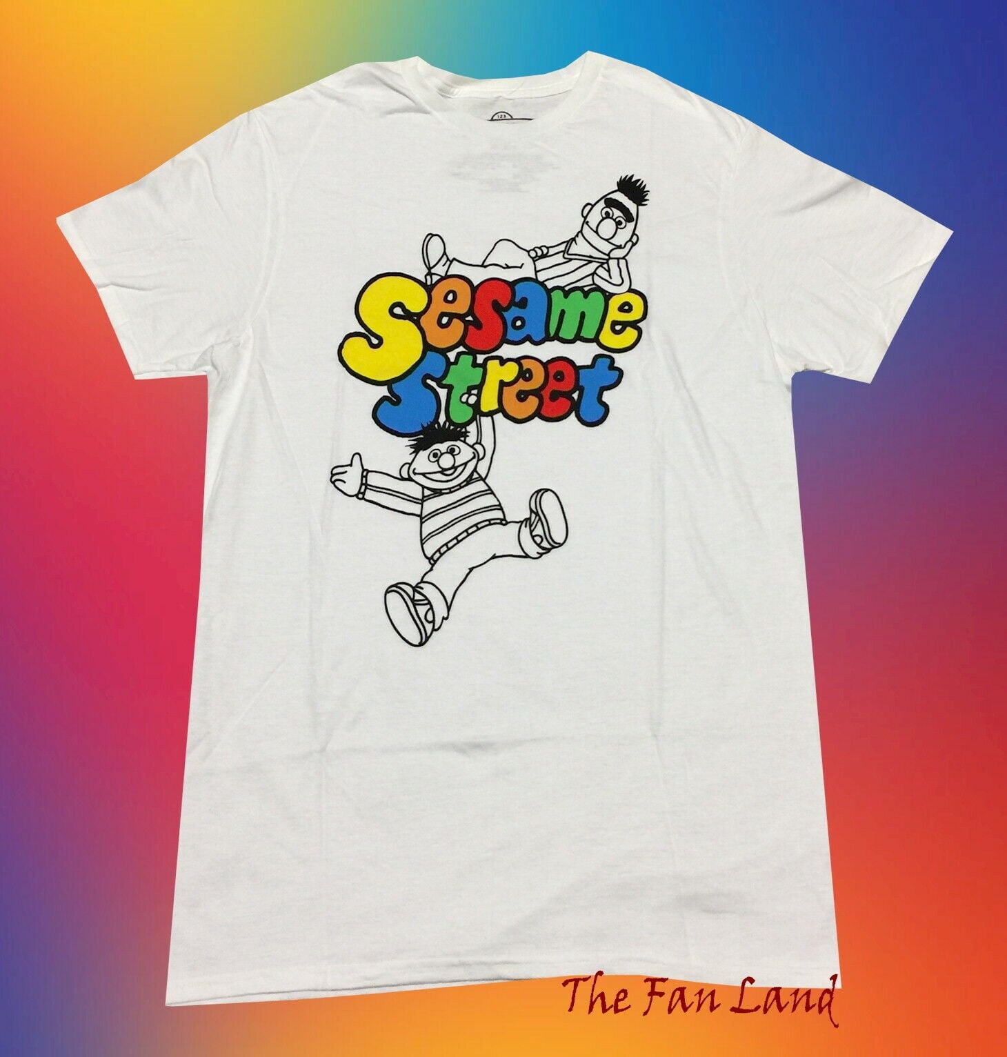 New PBS Sesame Street Bert and Ernie Classic Mens Vintage T-Shirt ...