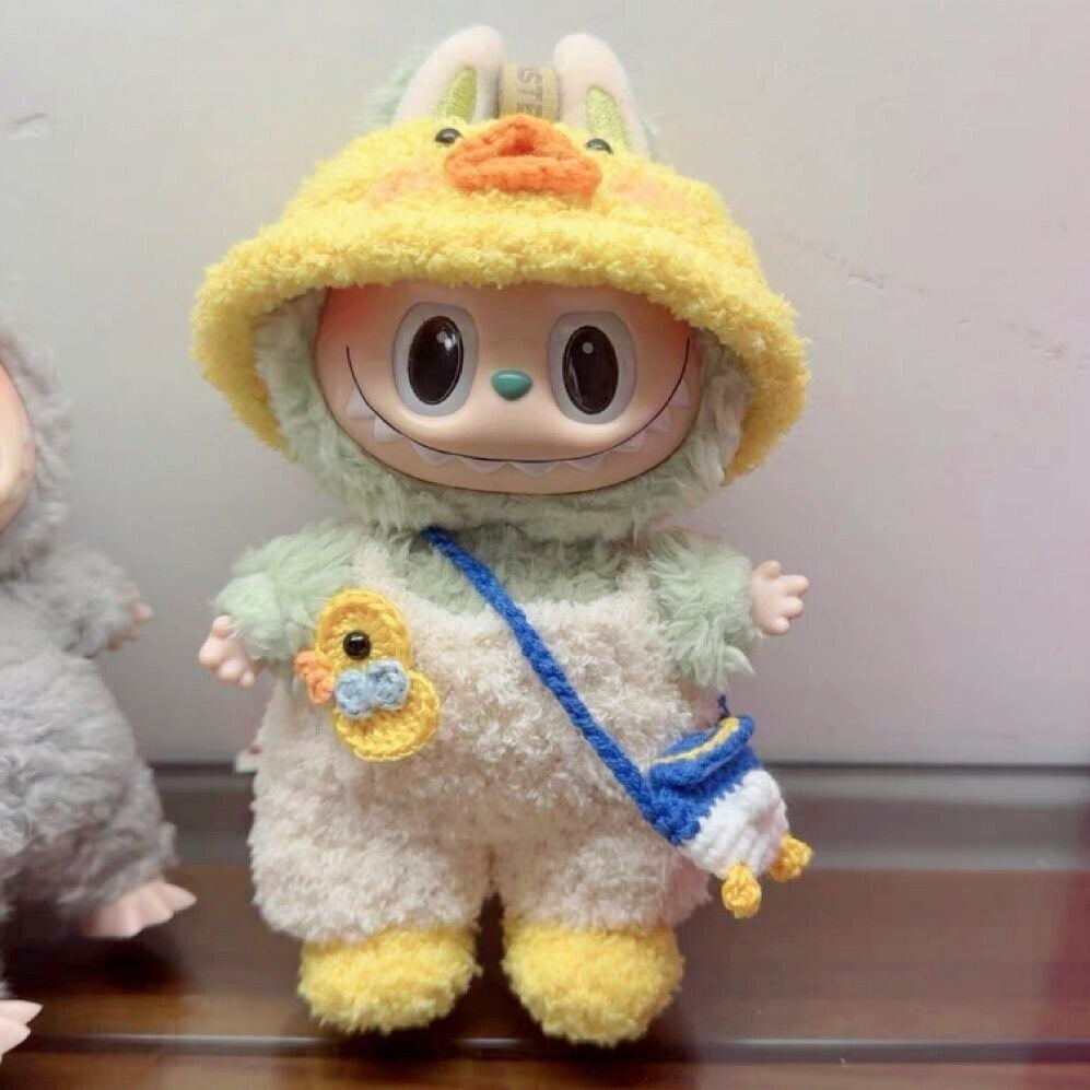 New POP MART LABUBU The Monsters Plush Doll Pendant Lovely Outfit ...
