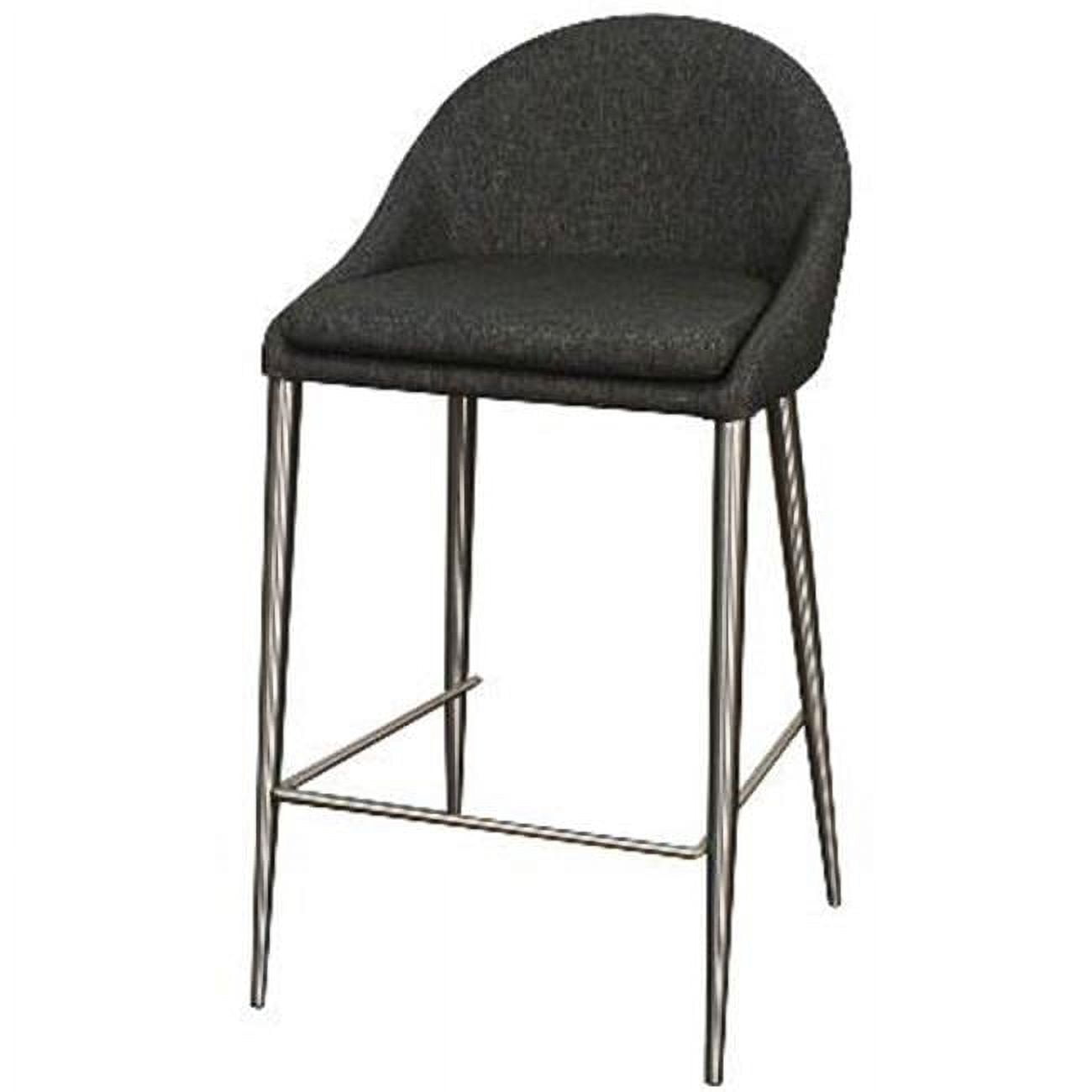 New Pacific Direct 448527-NS-BS Zane KD Fabric Counter Stool Brushed ...