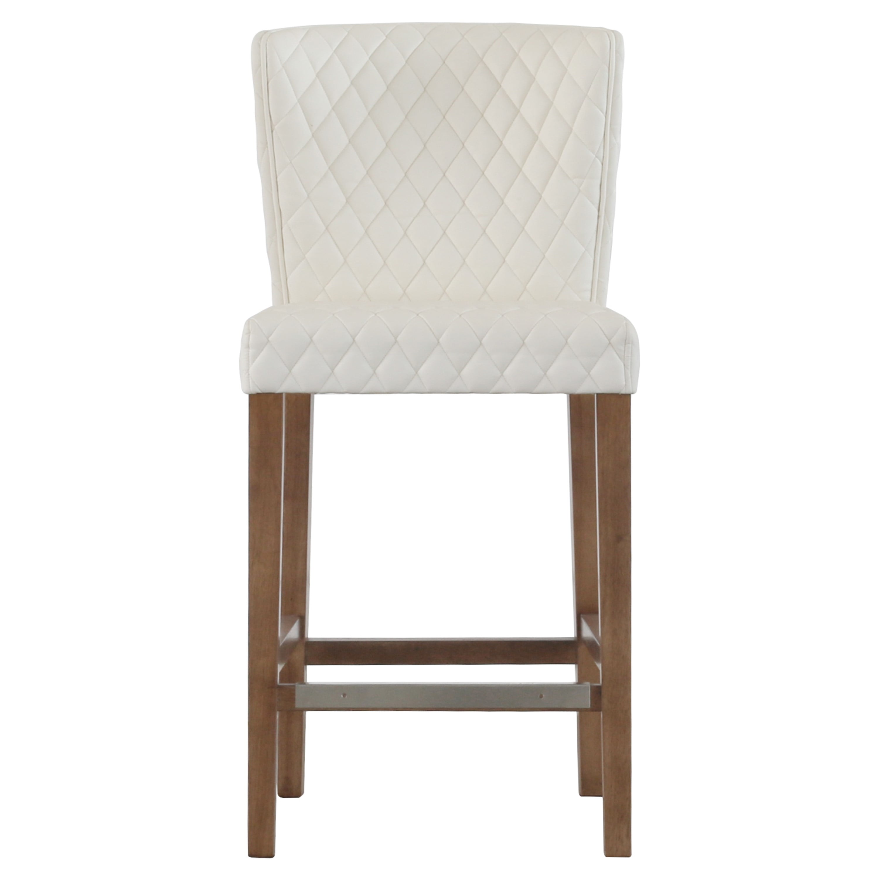 New Pacific Direct Albie 25.5" PU Diamond Stitching Counter Stool in ...