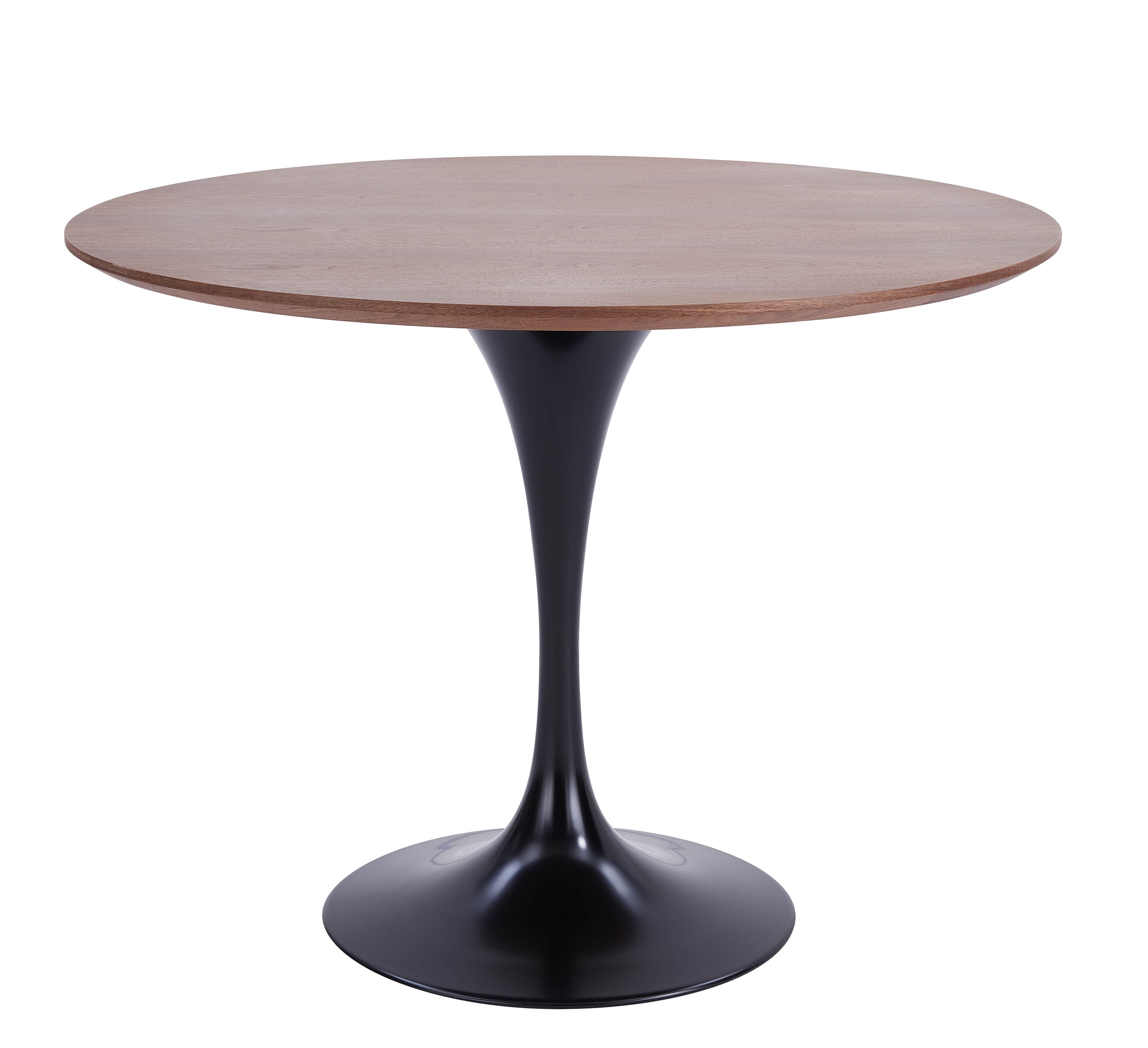 Allie 39" Round Table - Dark Walnut - Walmart.com