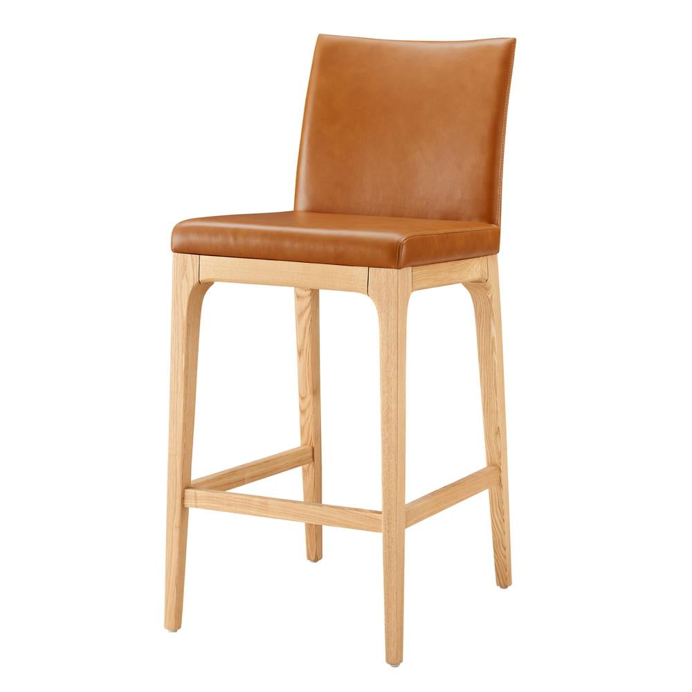 New Pacific Direct Devon PU Counter Stool in Moza Caramel (Set of 2 ...