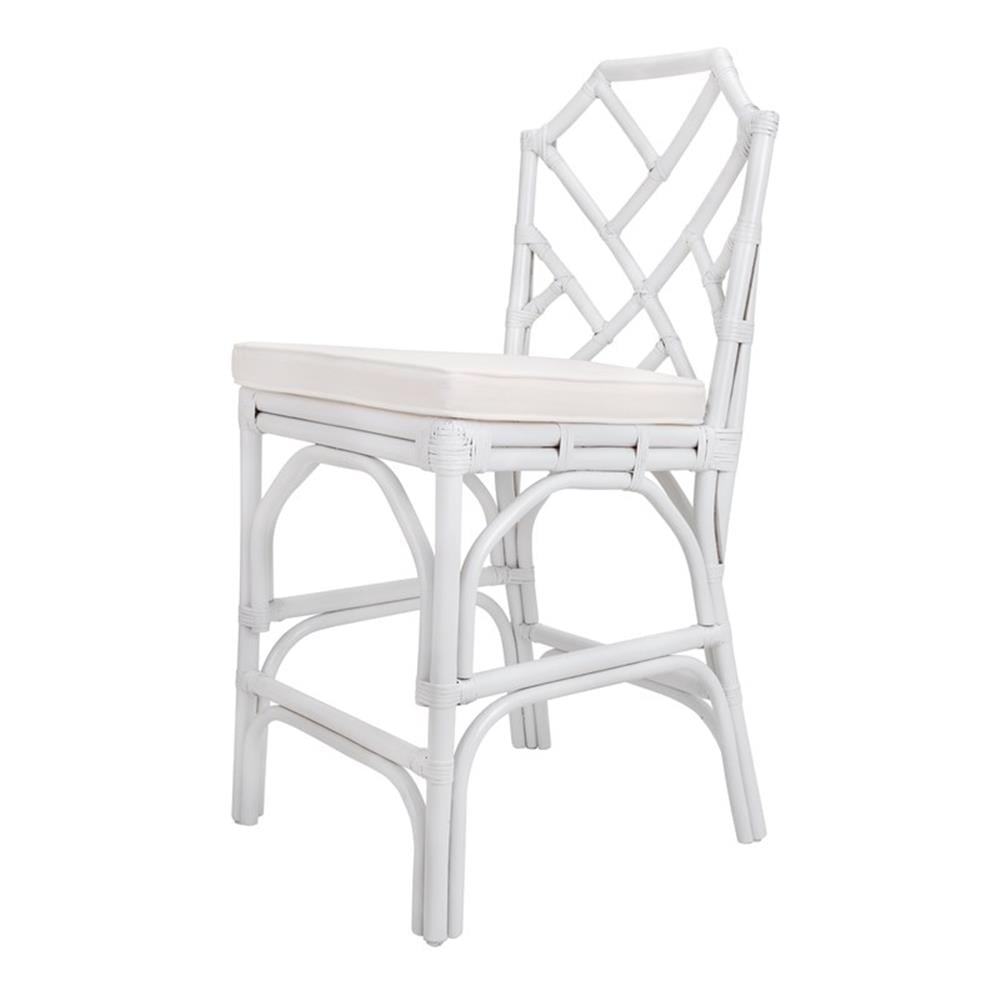 "New Pacific Direct Kara Rattan 27"" Counter Stool, Off-White (Set of 2 ...