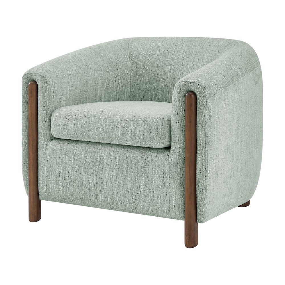 New Pacific Direct Ruth Fabric Accent Arm Chair in Sage Gray - Walmart.com