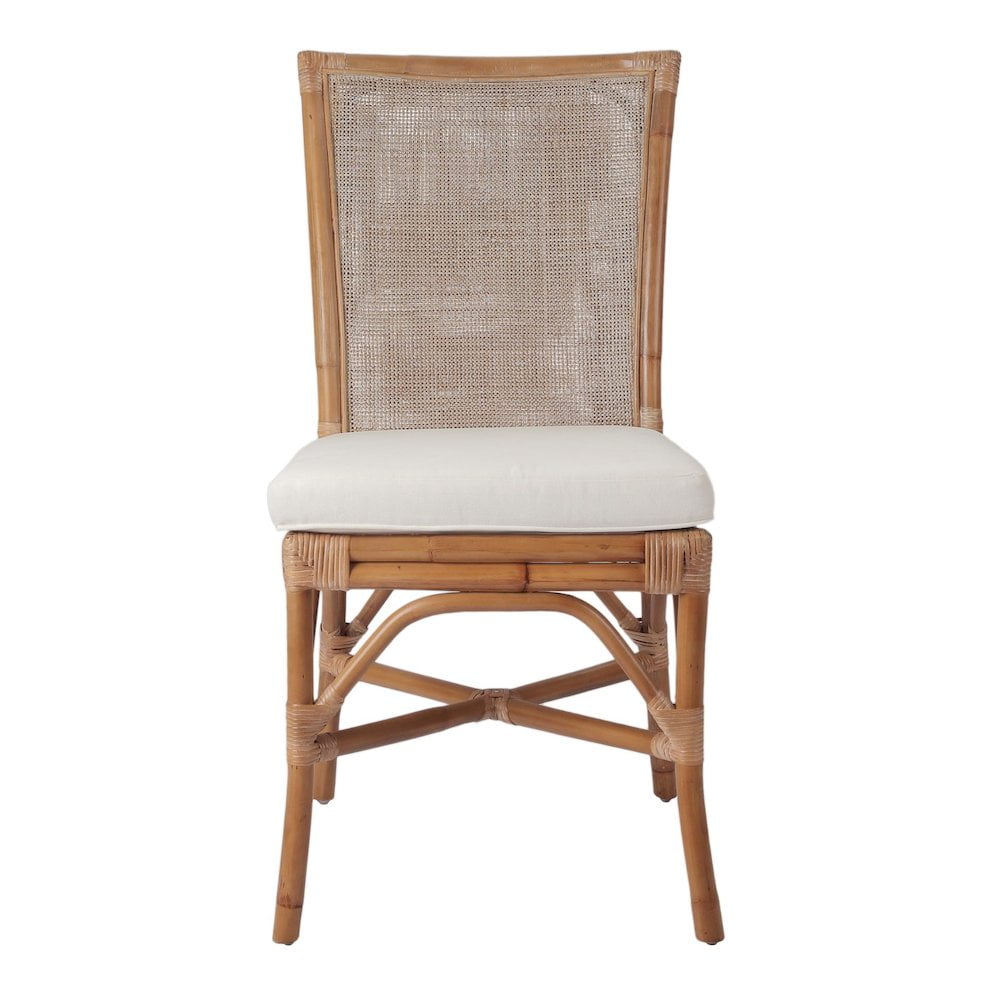 "New Pacific Direct Tatum 20"" Indoor Cane Dining Armless Side Chair in ...