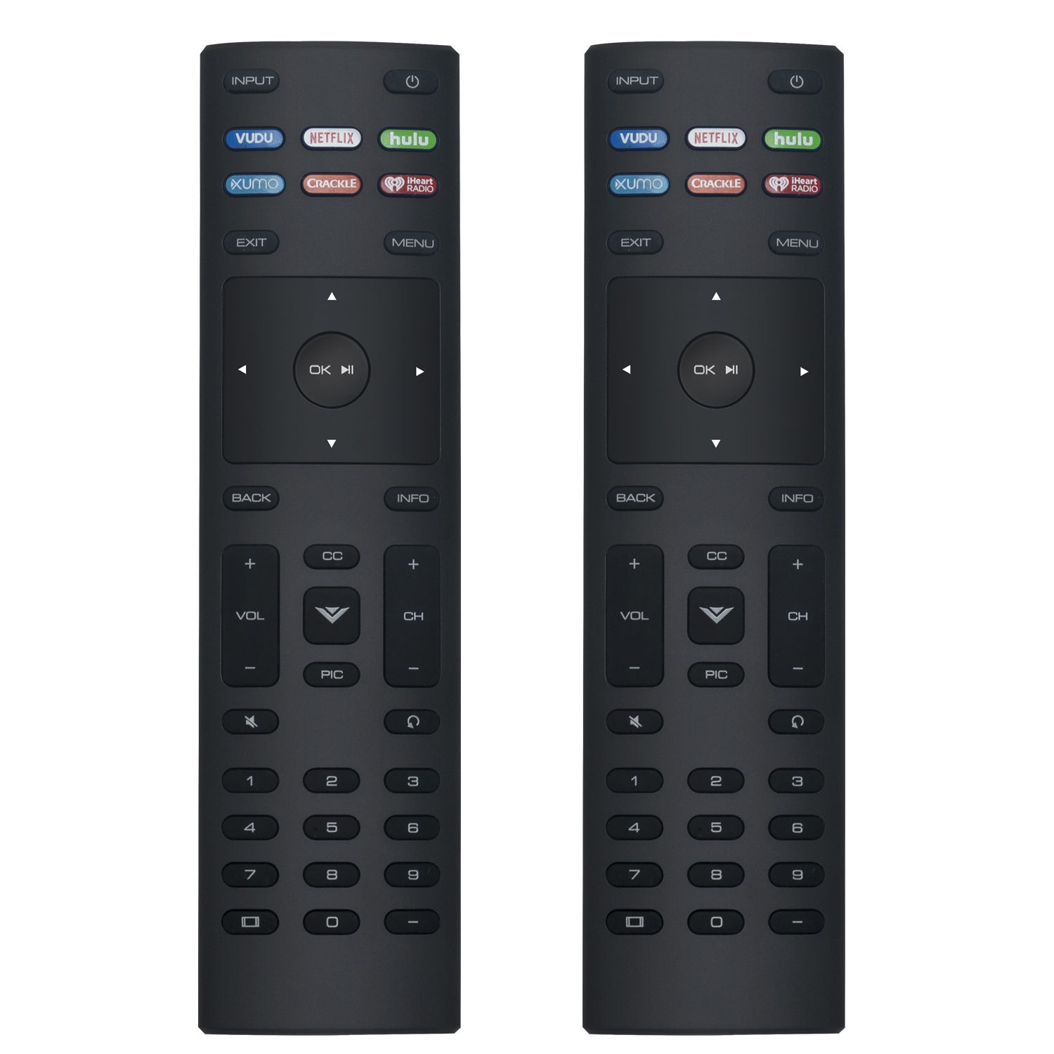 New Pack of 2 Replace Remote Control compatible with VIZIO XRT136 ...
