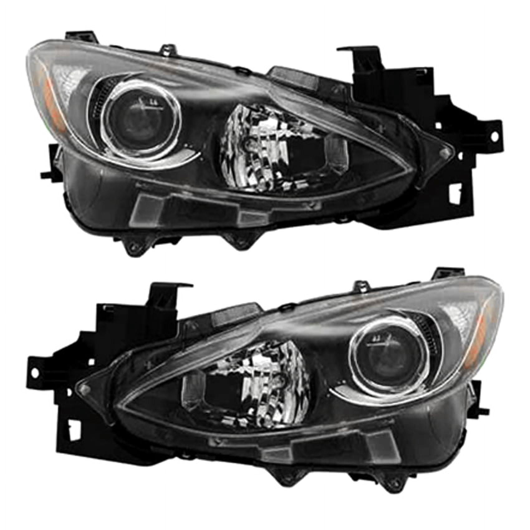 New Pair Of Halogen Headlight Compatible With Mazda 3 S Hatchback 4 ...