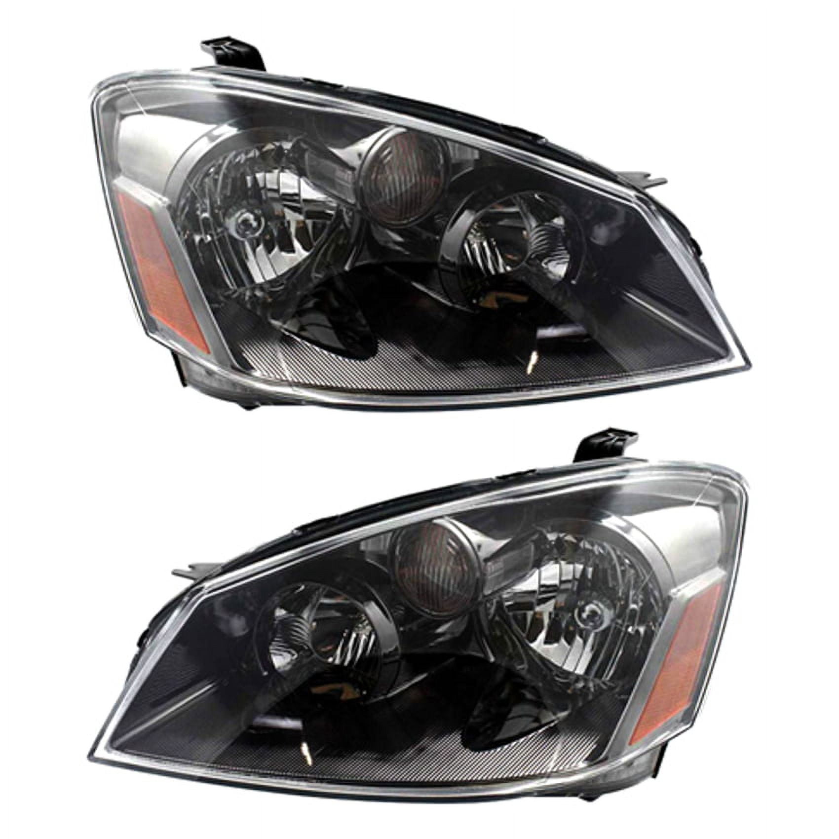 New Pair Of Halogen Headlight Compatible With Nissan Altima S Sedan ...