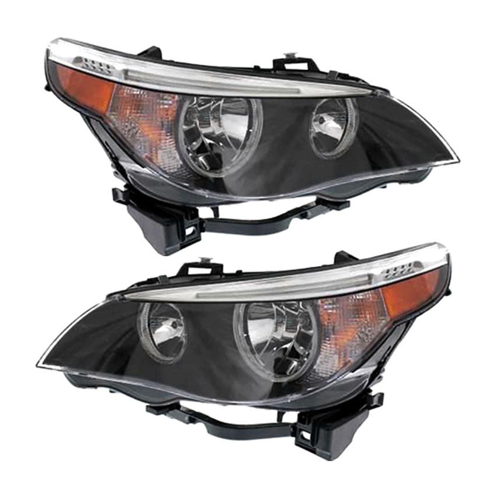 New Pair Of Halogen Headlights Compatible With BMW Sedan 525I 530I 545I ...