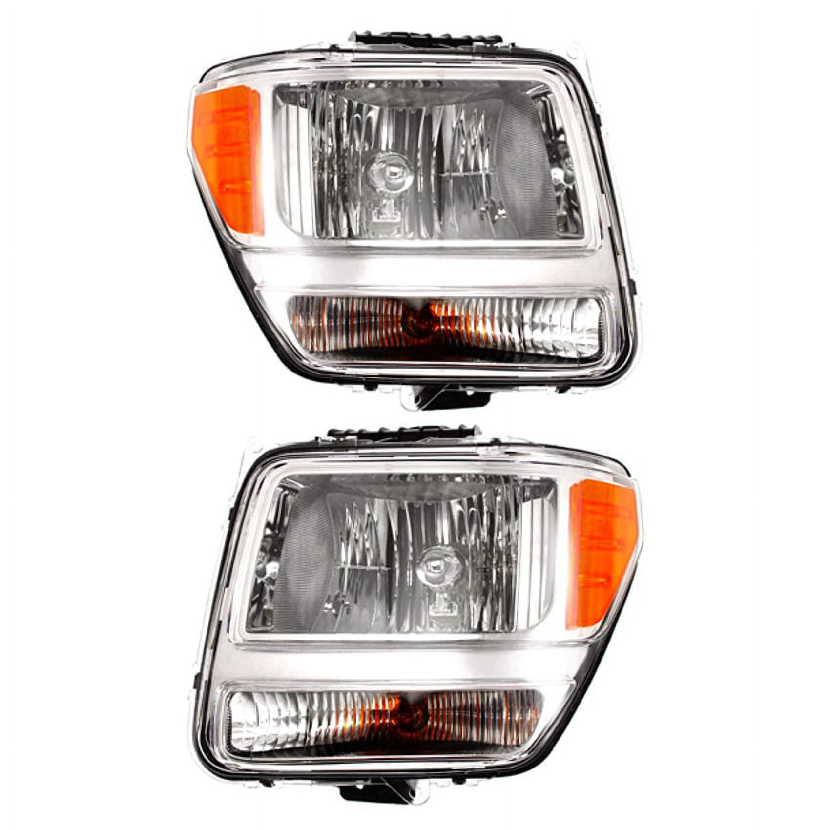 New Pair Of Halogen Headlights Compatible With Dodge Nitro Shock Heat ...