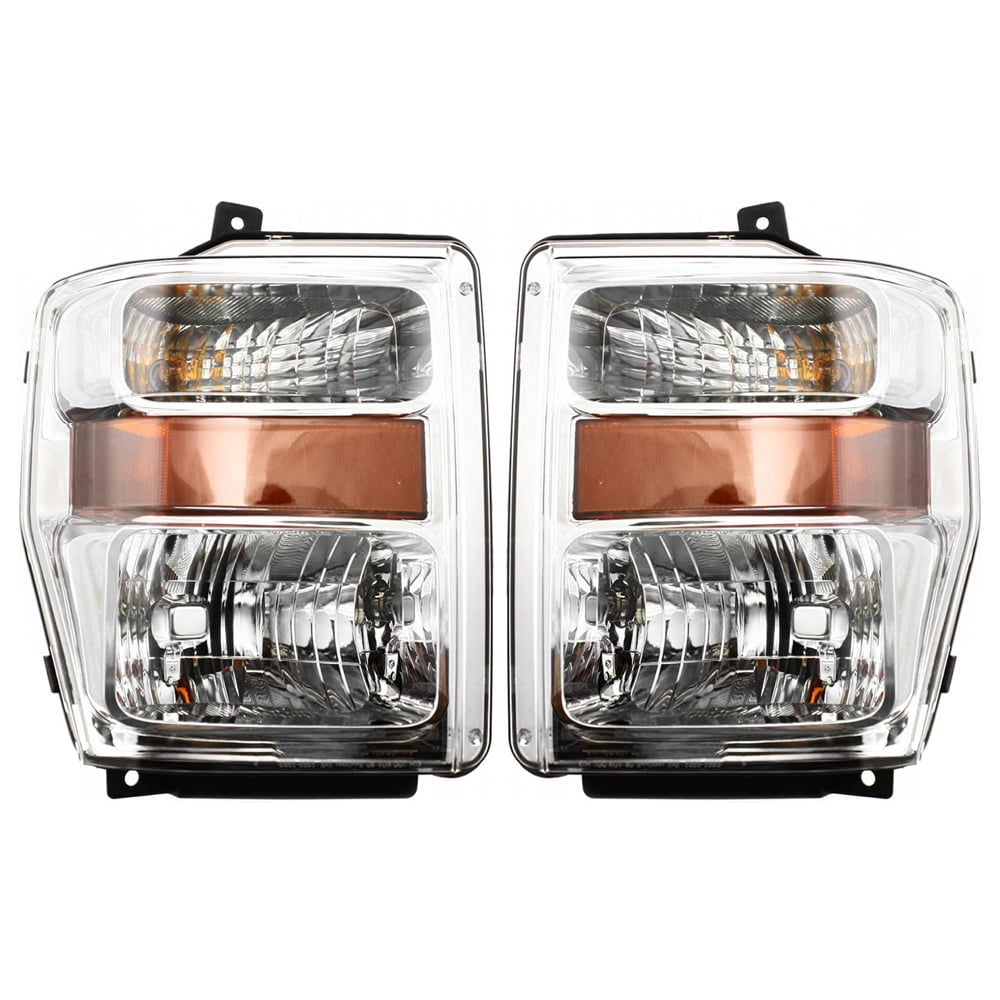 New Pair Of Halogen Headlights Compatible With Ford F-450 Super Duty Xl ...