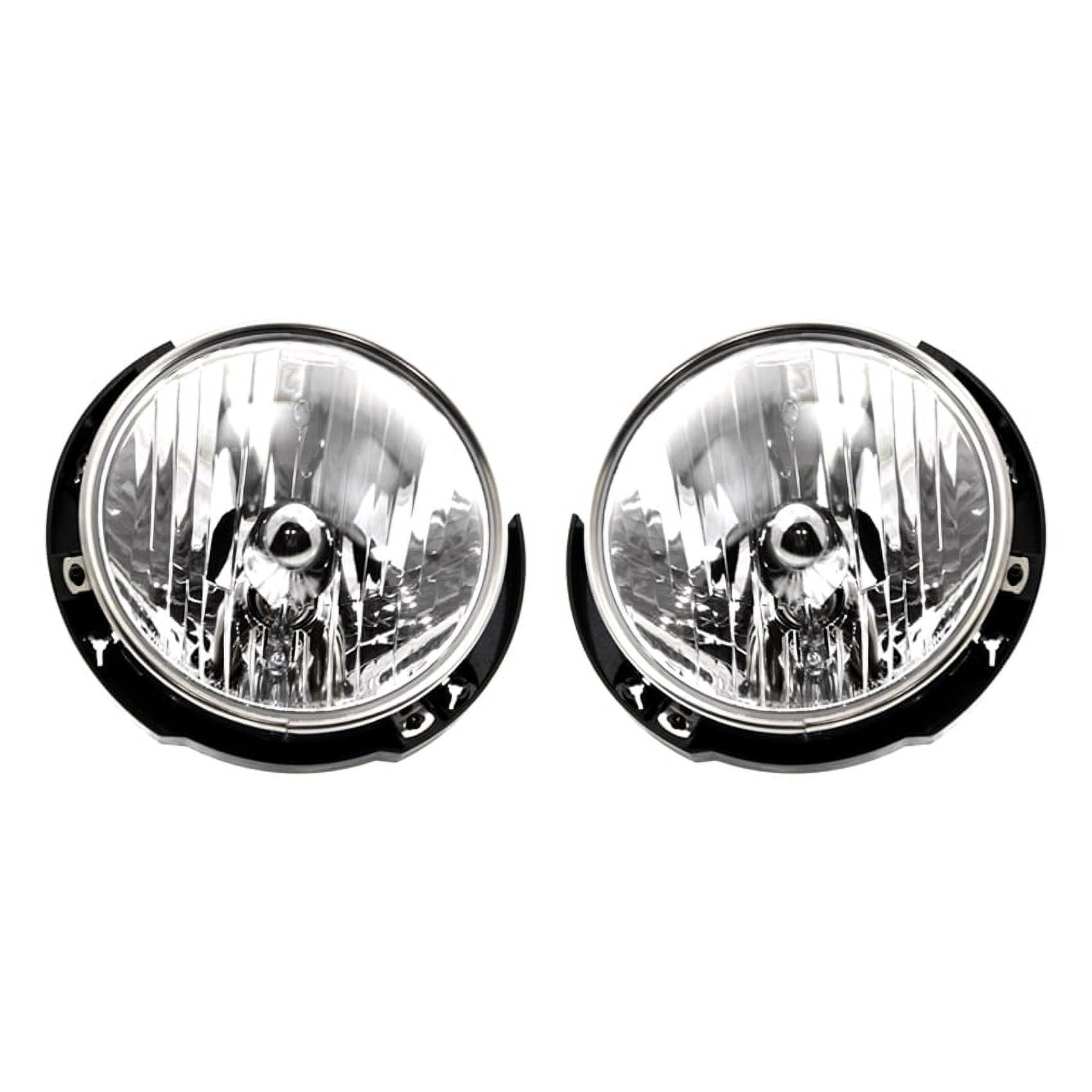 New Pair Of Halogen Headlights Compatible With Jeep Wrangler Freedom ...