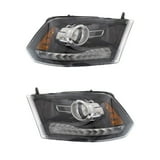 New Pair Of Halogen Headlights Compatible With Ram 1500 Classic ...