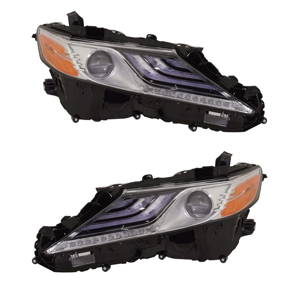 New Pair Of Halogen Headlights Compatible With Toyota Camry Hybrid Xle ...