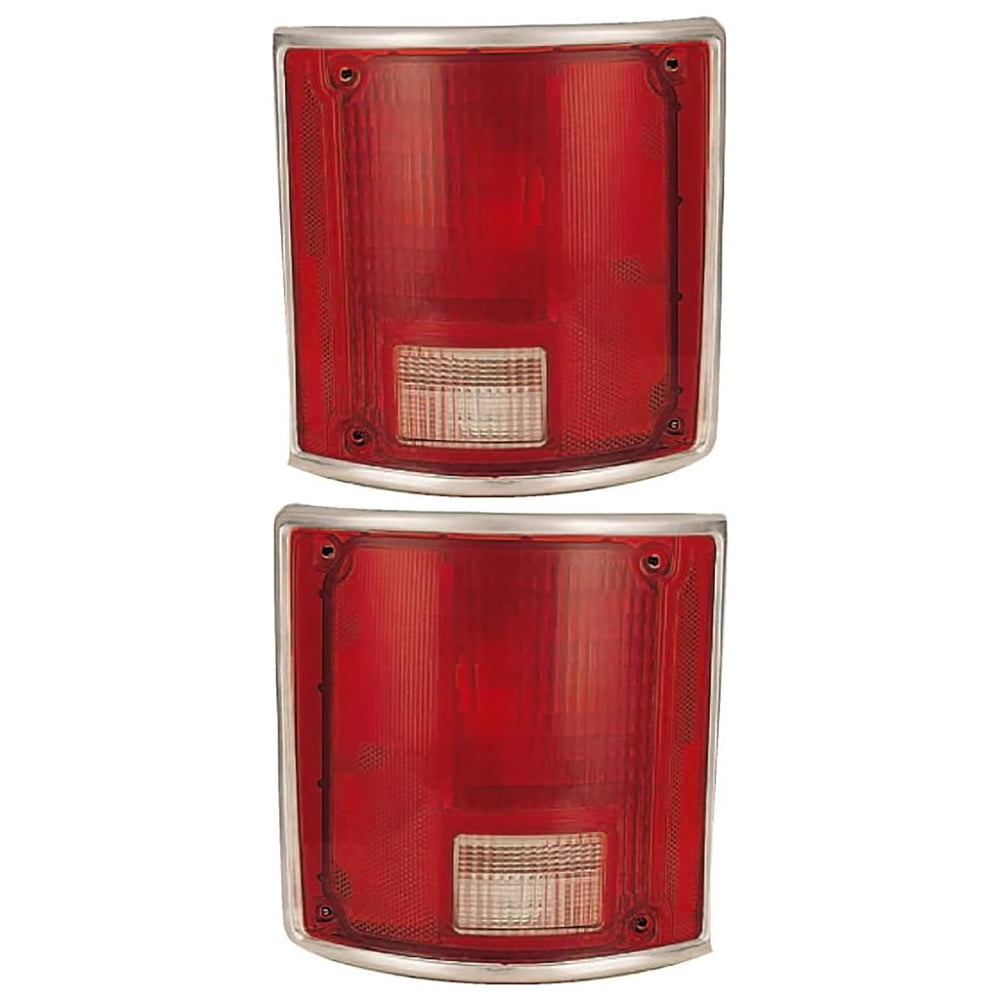 New Pair of Halogen Tail Light Lens Compatible With Chevrolet K20 ...
