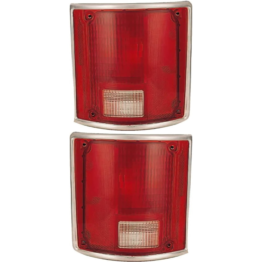 New Pair of Halogen Tail Light Lens Compatible With GMC Jimmy Sierra ...