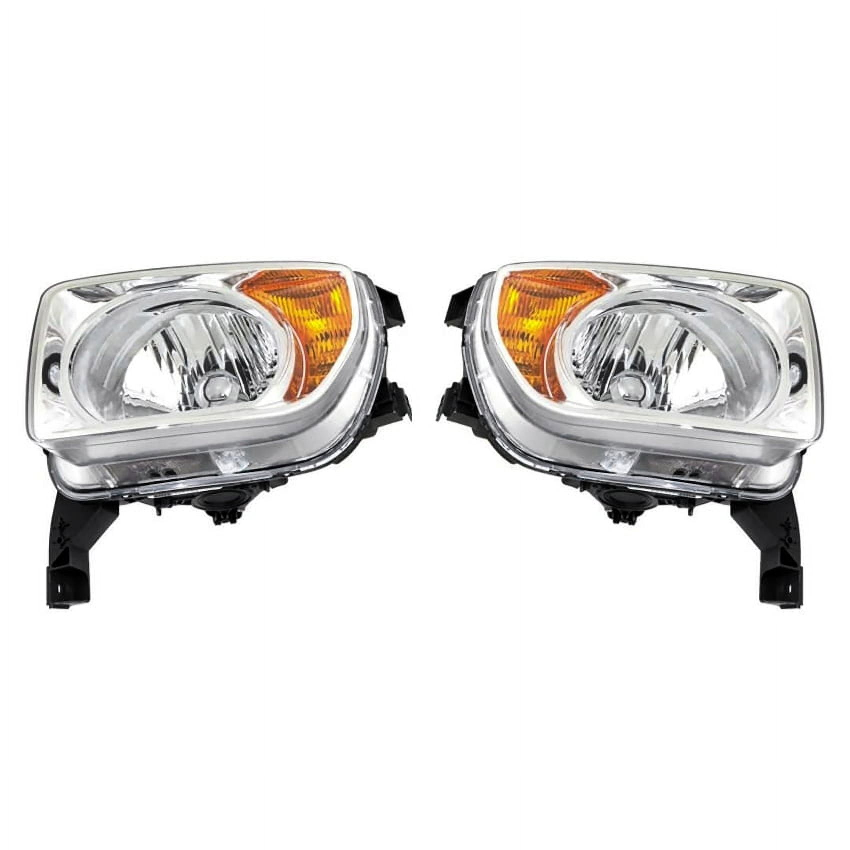New Pair Of Headlight Compatible With Honda Element Dx Sport 2003-2004 ...