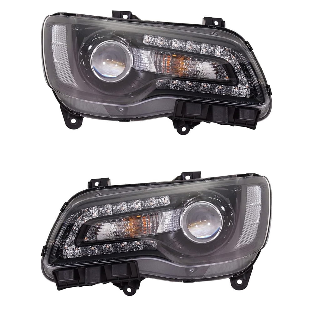 New Pair Of Headlights Is Compatible With Chrysler 300 3.6 C Hemi L ...