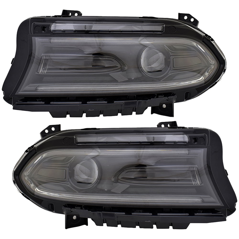 New Pair Of Headlights Compatible With Dodge Charger Scat Pack Widebody ...